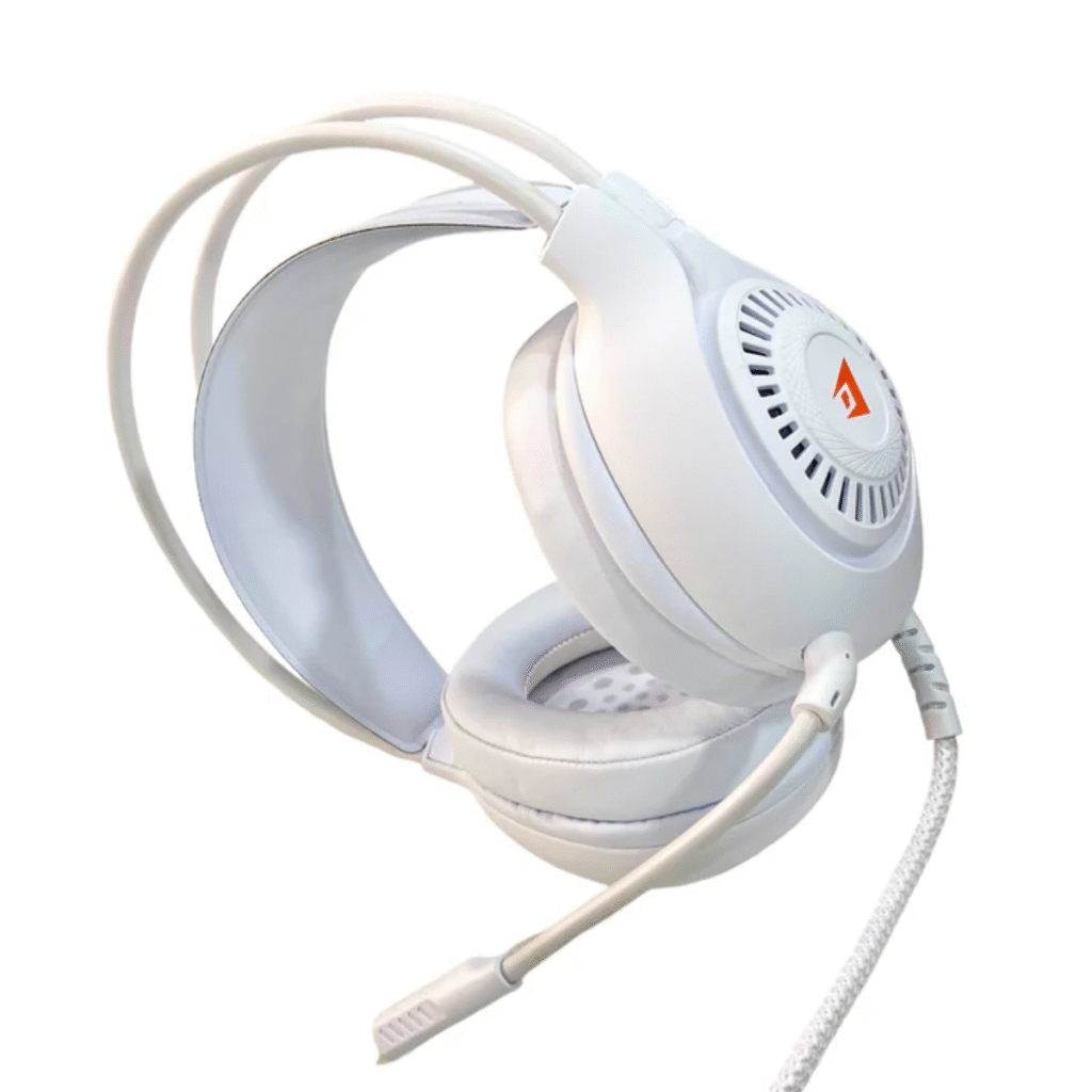 Audífonos Diadema Gaming RGB Jertech HG01 Blancos - Apizco