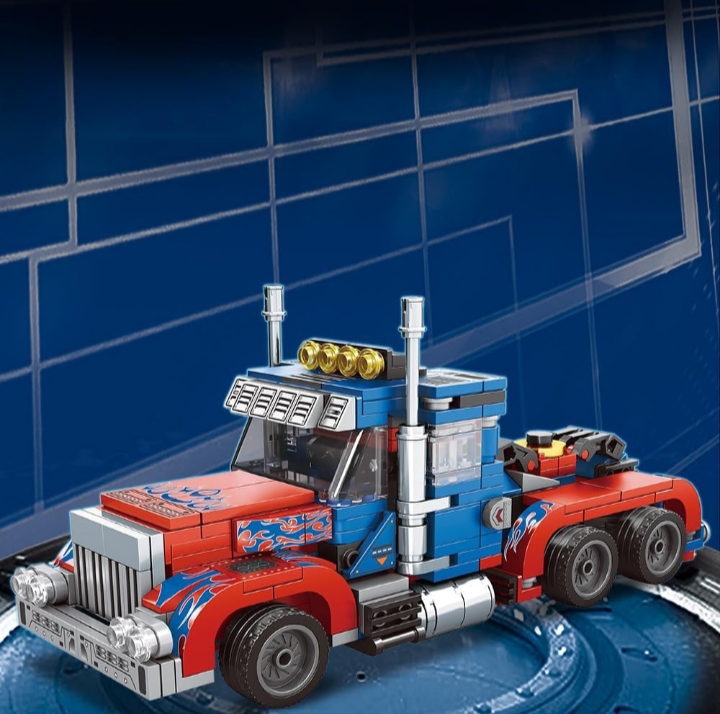 Set de bloques Transformers Optimus Prime 8 en 1 transformable robot y vehiculos - Apizco